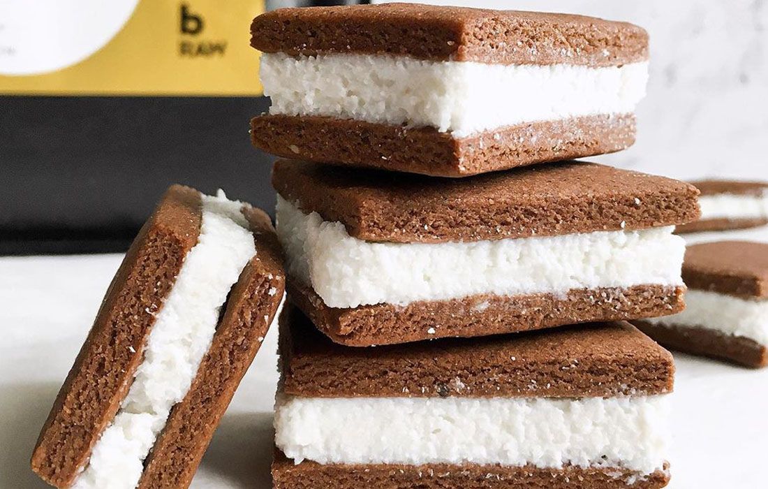 Double Stuffed Choc Coconut Protein Biscuits